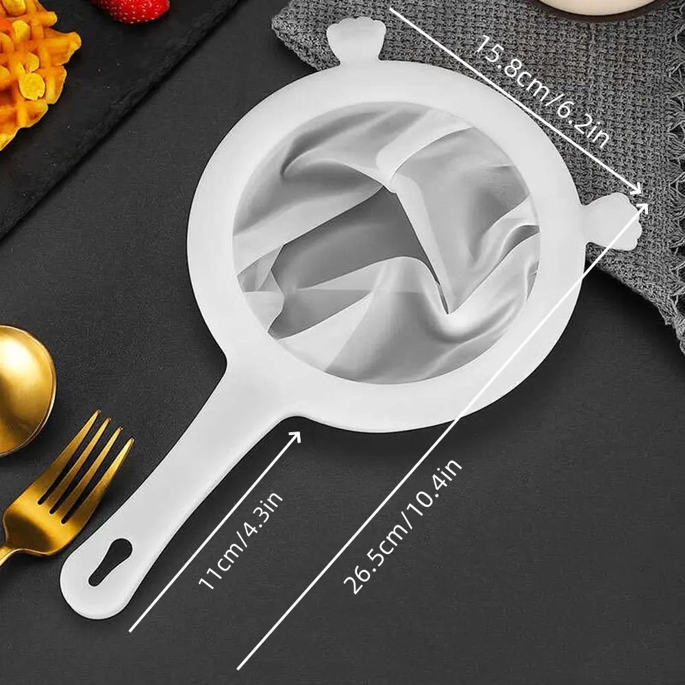 3pcs Fine Mesh Food Strainer Set, Durable Kitchen Sieve for Wine Tea ...