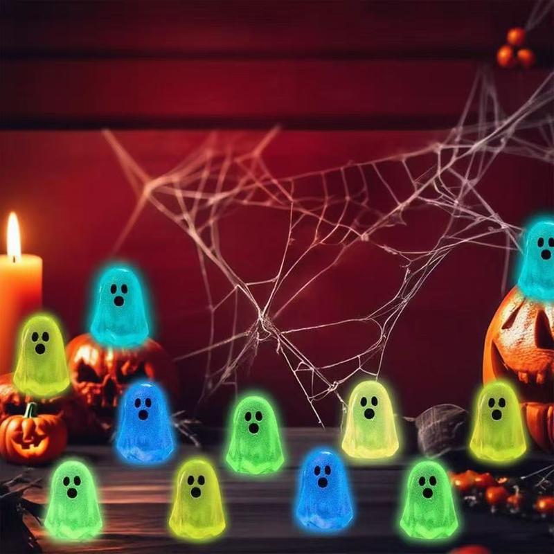 Halloween Mini Cute Ghosts Figures 60Pcs Small Resin Ghost Figurines ...