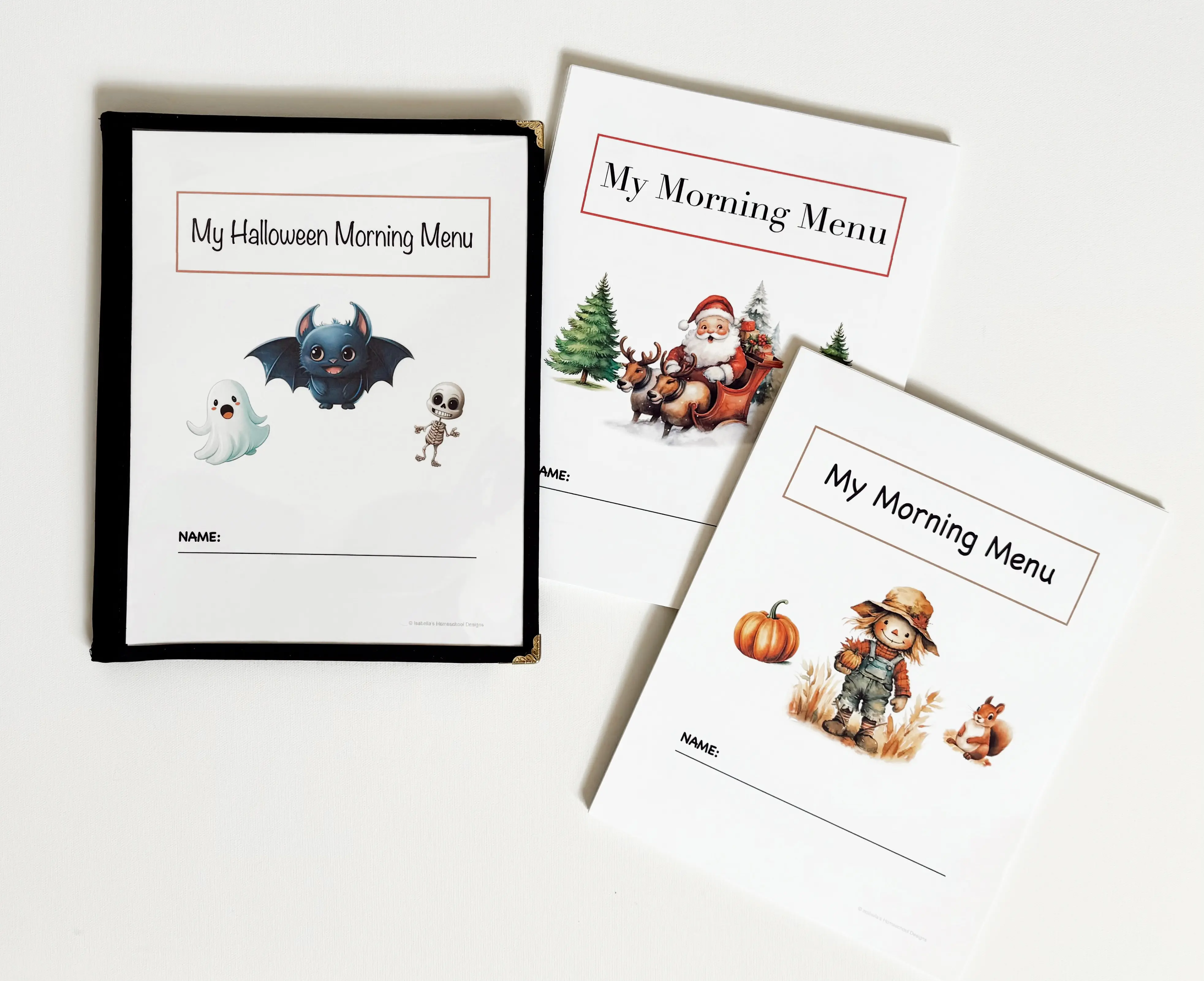 Holiday Morning Menu Bundle for Kids - Fun & Educational - TikTok Shop