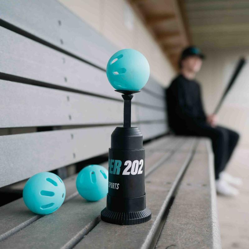 Tee Popper 202 Bundle - Batting Practice Equipment for Young Baseball Players, includes 6-pack ...