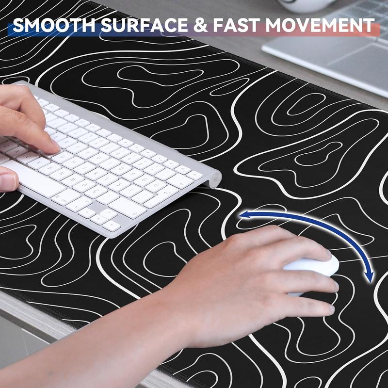 Gaming Mouse Pad Big Mousepad with Non-Slip Rubber Base, 31.5 x 11.8 in ...