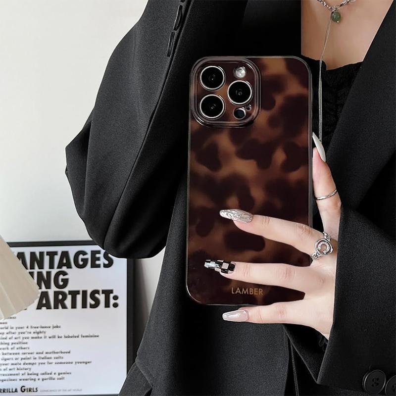 Cute Phone Case for 16 Pro Case Leopard Full Camera Protective Slim ...