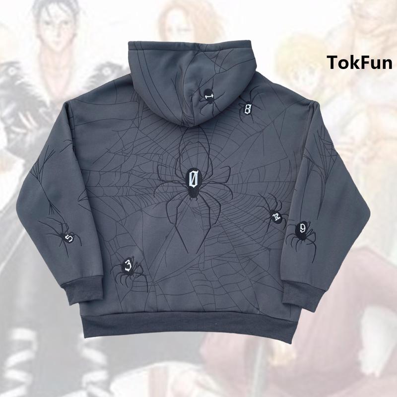 Phantom Troupe Cobweb Hoodie Hunter X Hunter Sweatshirt for Anime Fans ...