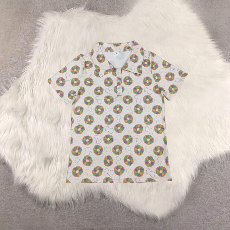 Sibling Matching Dad And Me Men's Mardi Gras Polo Shirt Purple Yellow ...