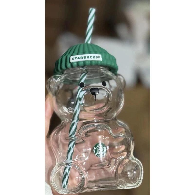 Starbucks [NEW 2026] Glass Bear Cup Holiday Tumbler Authentic Sold Out ...