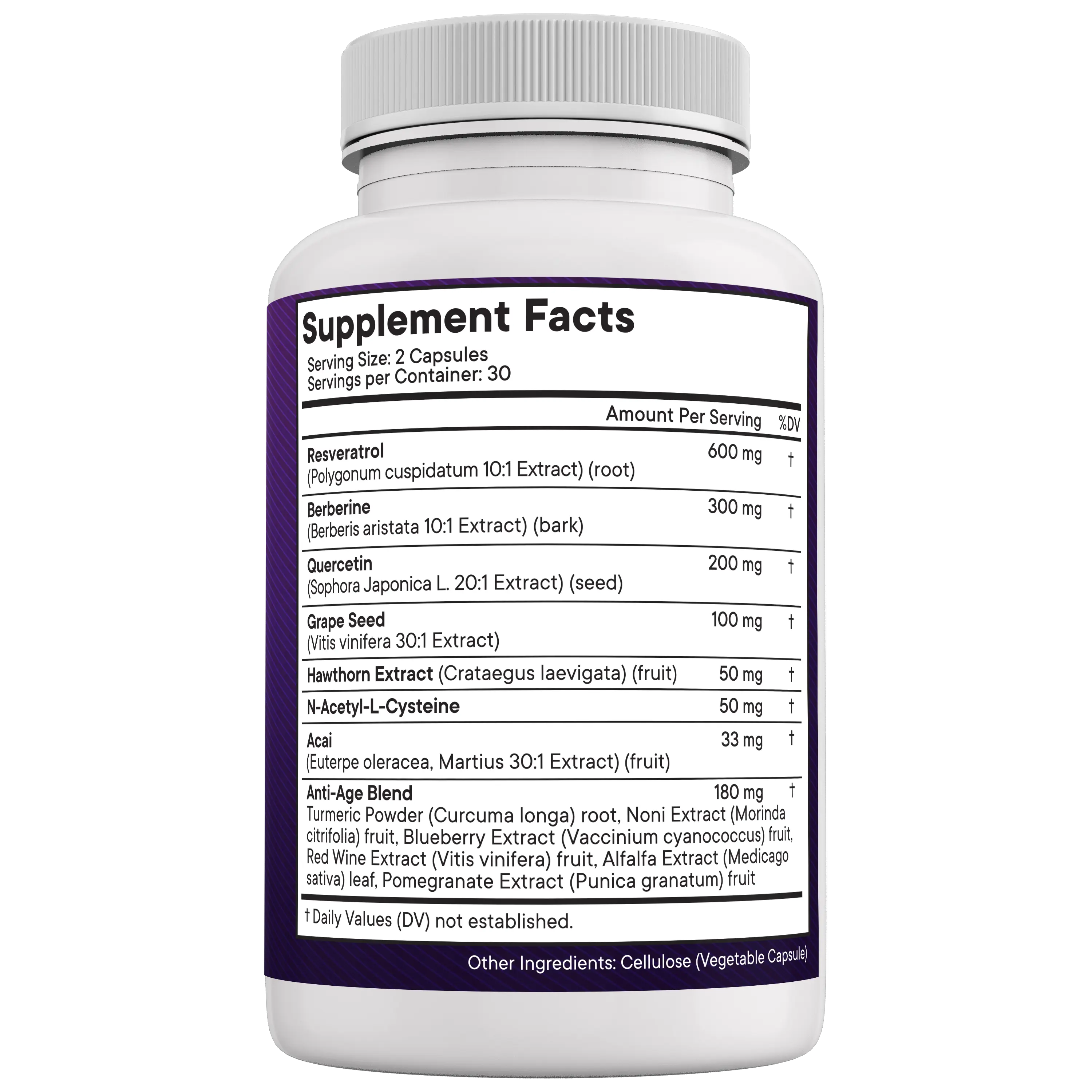 NEW AGE Resveratrol, Berberine, Grape Seed Extract, Quercetin ...