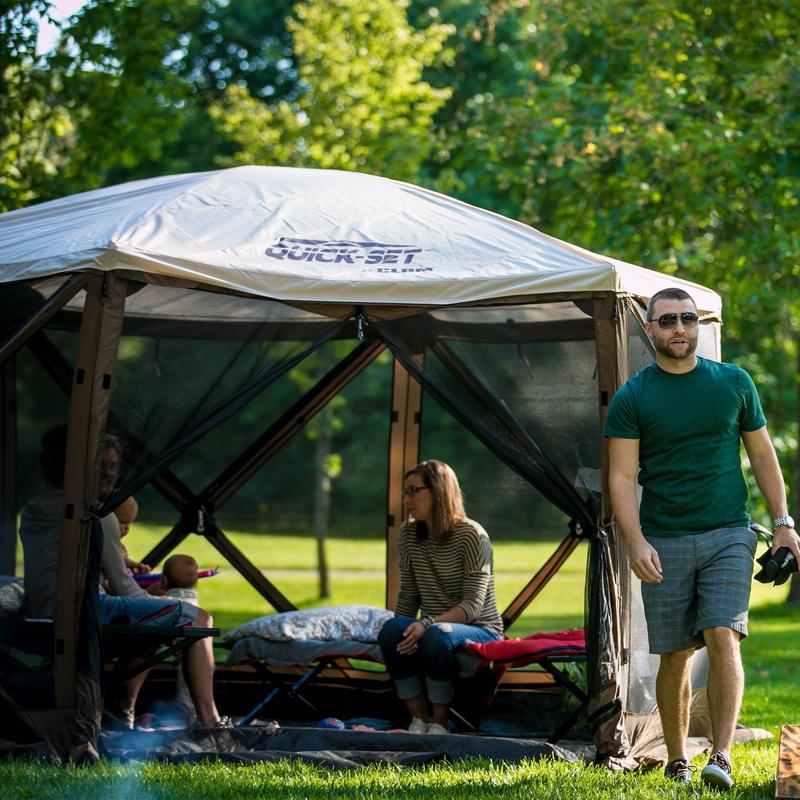CLAM Quick-Set Escape Sky Camper 11.5 Ft Portable Outdoor Canopy ...