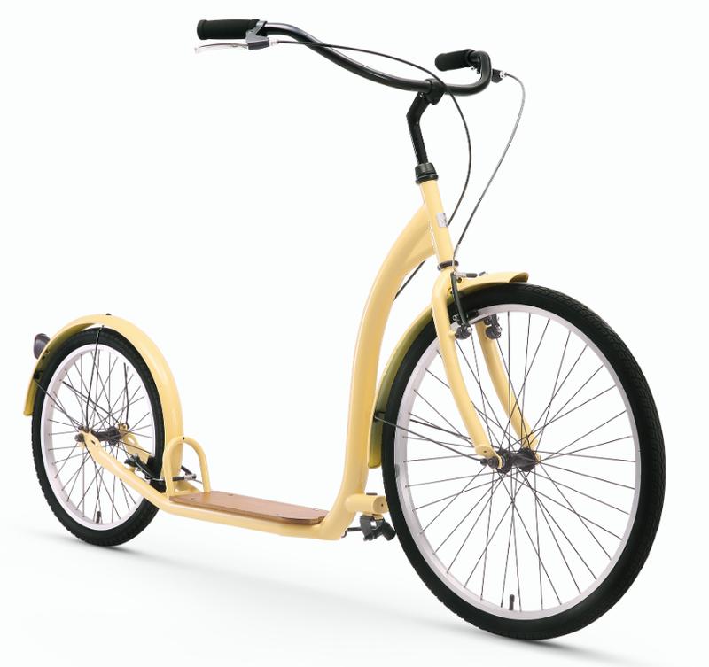 Around the Block Cycling Scooter - Black Design with Front Wheel and ...