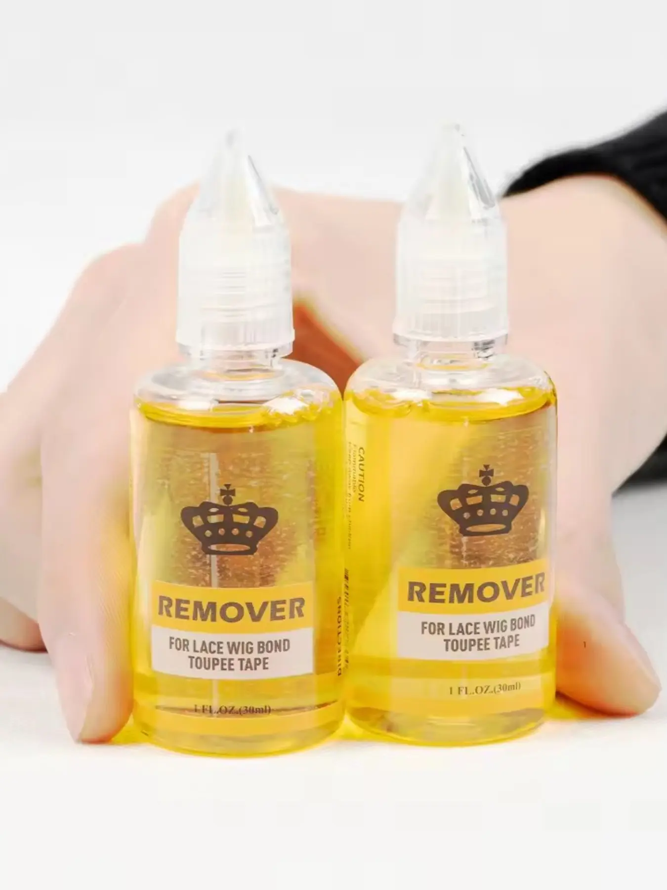 2/4 Pcs Hair Glue Remover Yellow Adhesive Remover For Toupee 30ml ...