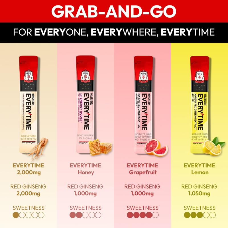 Korean Red Ginseng Extract &VitminC Dietary Supplement Lemon - Dietary ...