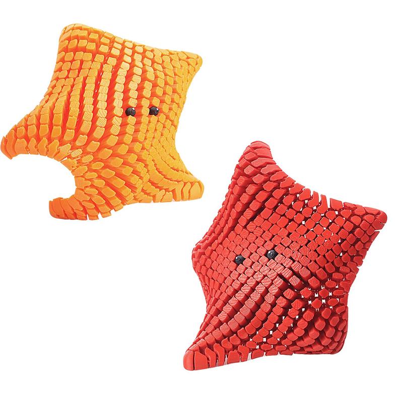 3D Printed Starfish, Creative Stress Relief Toy, Portable Novelty Shape ...
