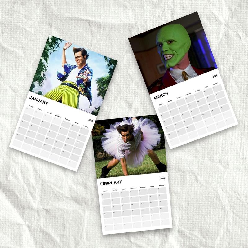 Funny Jim Carrey 2026 Calendar – Comedy Movie Wall Calendar, Hilarious ...