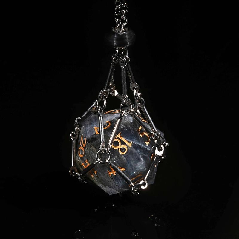 Volcanic Eruption Lava Gemstone D&D Dice Set Unique Striking ...