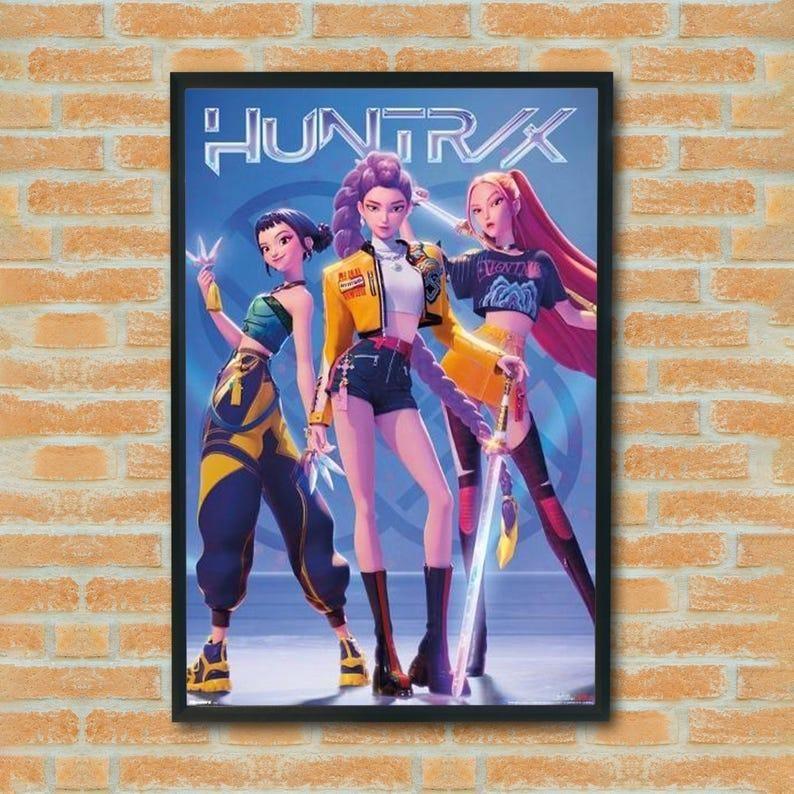 KPop Demon Hunters 2025 Poster, Huntrix Hero Group Poster, Wall Art, Art Home Decoration Poster ...