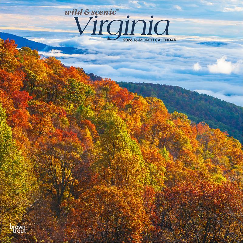 Virginia Wild & Scenic | 2026 12 x 24 Inch (Hanging) Monthly Square ...