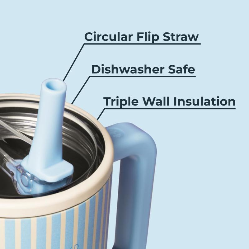 HydroJug Traveler - 40 oz Water Bottle with Handle & Flip Straw - Fits ...