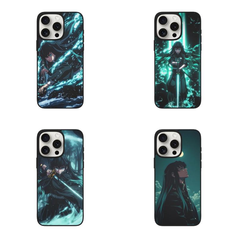 Demon S-Slayer Tokito Muichiro Phone Case For iPhone 17 16 15 14 13 12 ...