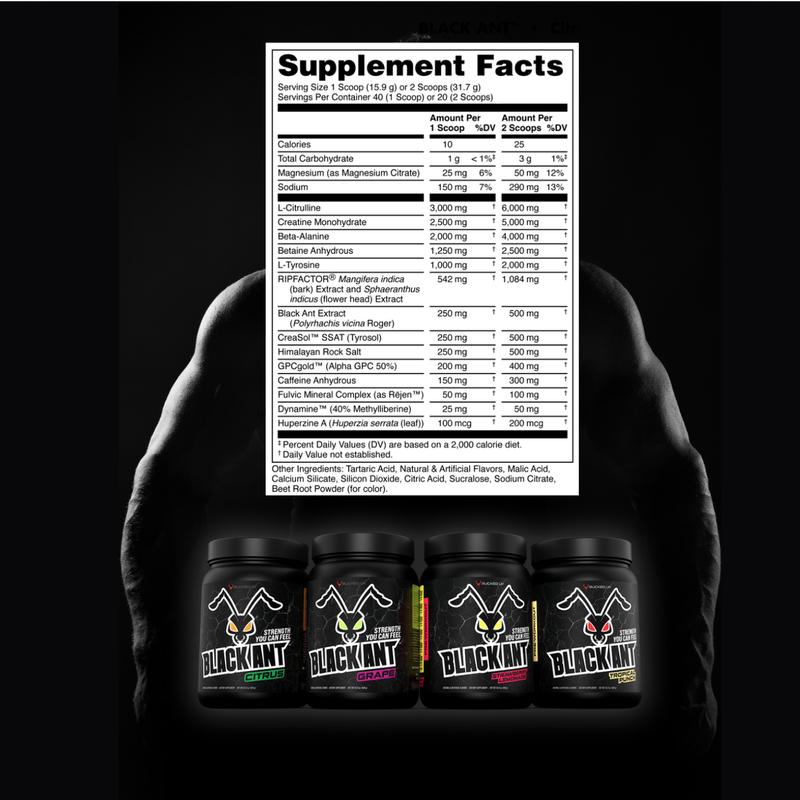 Bucked Up ALL NEW Black Ant Pre-Workout | Advanced Formula with ...