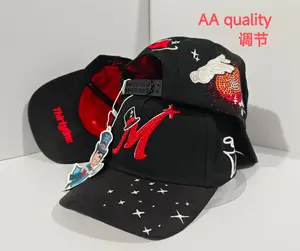 Black Cap with Pink Star & 'H' Rhinestone Logo: Glistening Streetwear ...