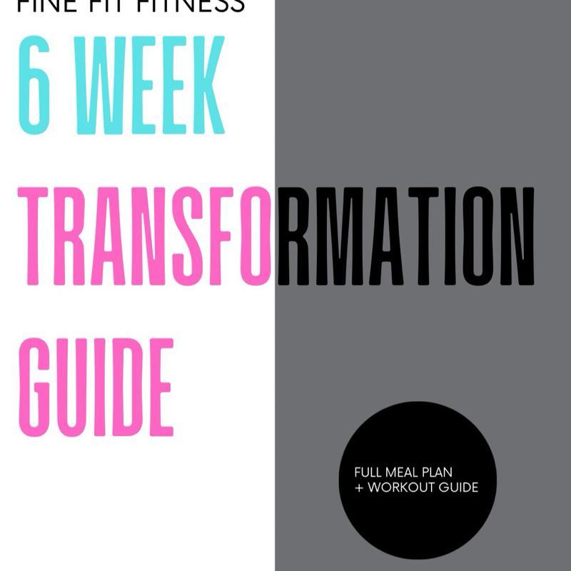 Fine Fit Fitness 6 Week Transformation Guide Total Body Recovery Meal Planner Guided Journal for ...
