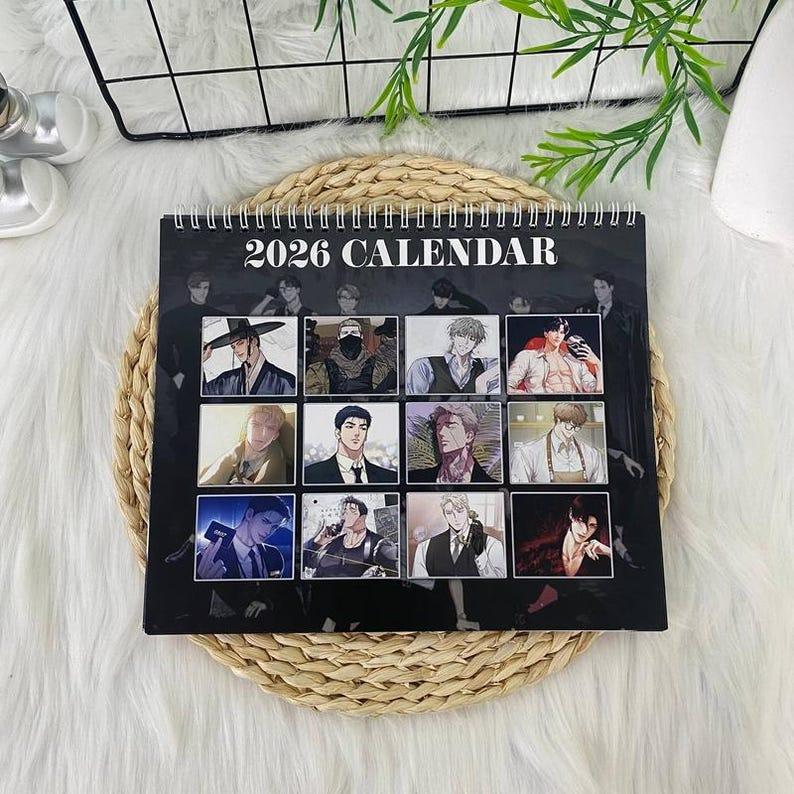 BL Manhwa 2026 Calendar, Doujinshi Calendar, Korean Novels Calendar ...