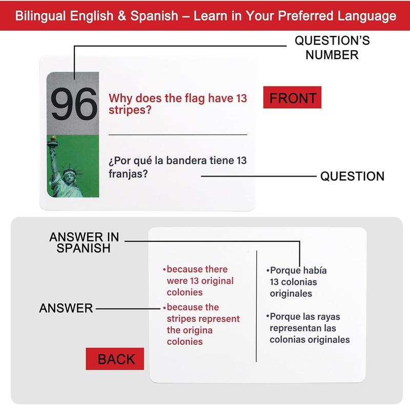 2025 US Citizenship Exam Flash Cards – 100 Civics Flash Cards ...
