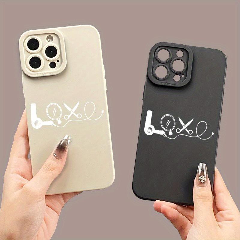 Angel Eyes Scissors Heart Pattern Phone Case, TPU Material, Anti-Slip ...