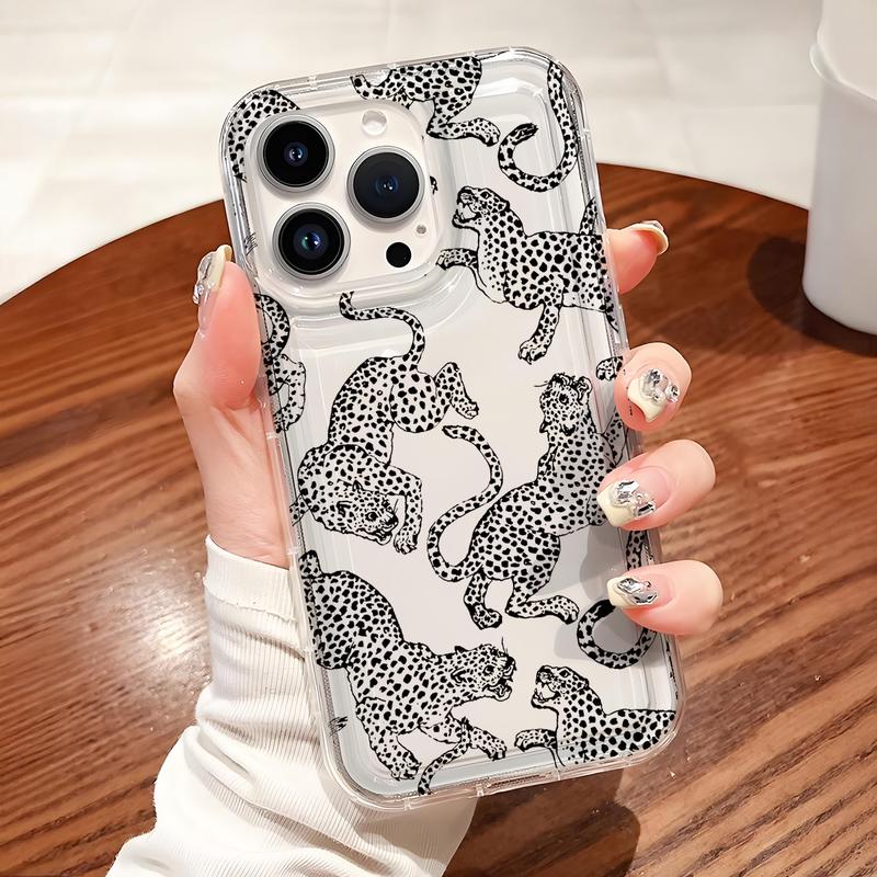 Leopard-Pattern Soft TPU Flexible Full-Body Airbag Shockproof ...