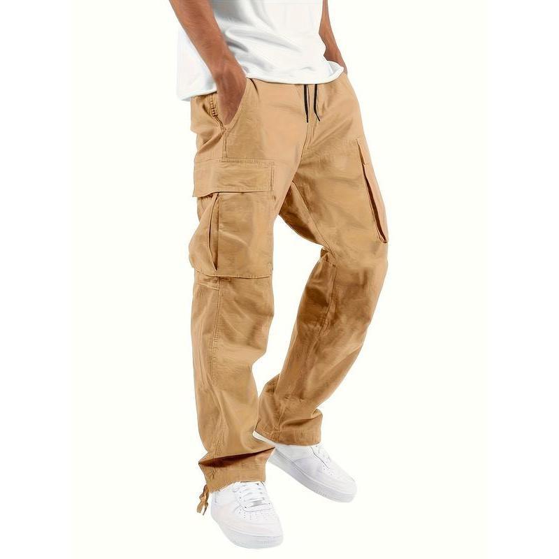 4pcs Men'S Cargo Pants - Loose Fit, Multi Pockets, Machine Washable ...