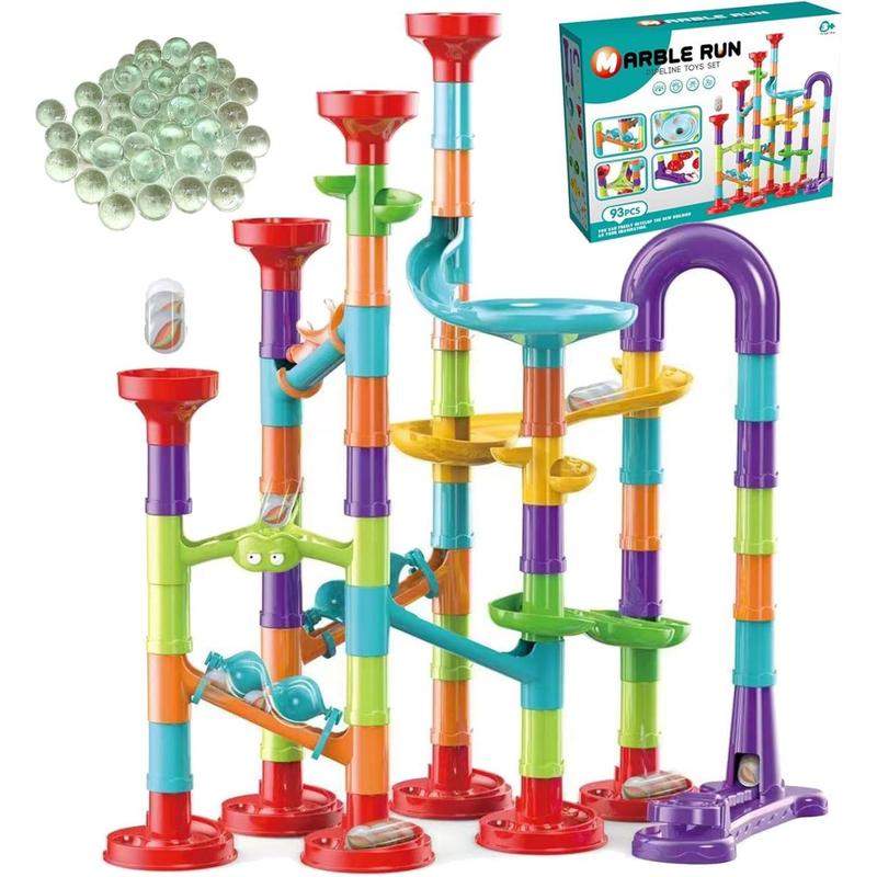93pcs/113pcs Colorful Marble Run Set, Building Blocks Set, Creative ...