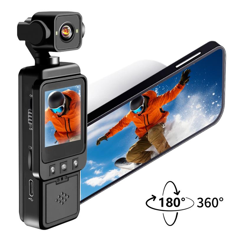 HD 1080P Sport Camera,360° Rotating Body Cam,6x digital Zoom,IR Night ...