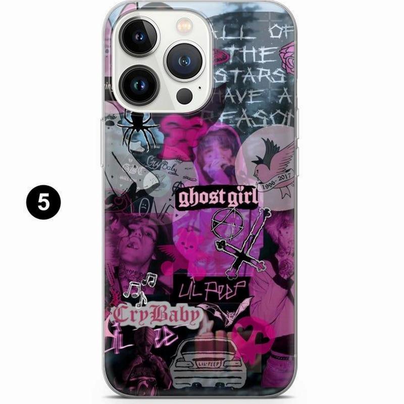 Lil Peep Phone Case Soft Grunge Emo Rap Cover for iPhone 16, Inspired ...