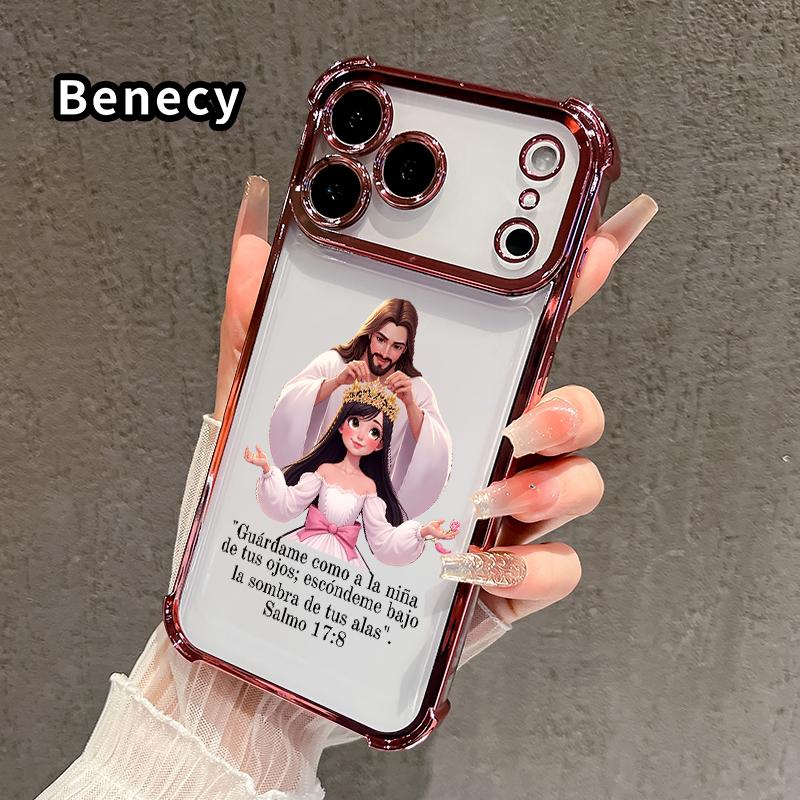 Divine Crown Blessing Pattern Phone Case for iPhone 17 Pro Max 16 15 ...