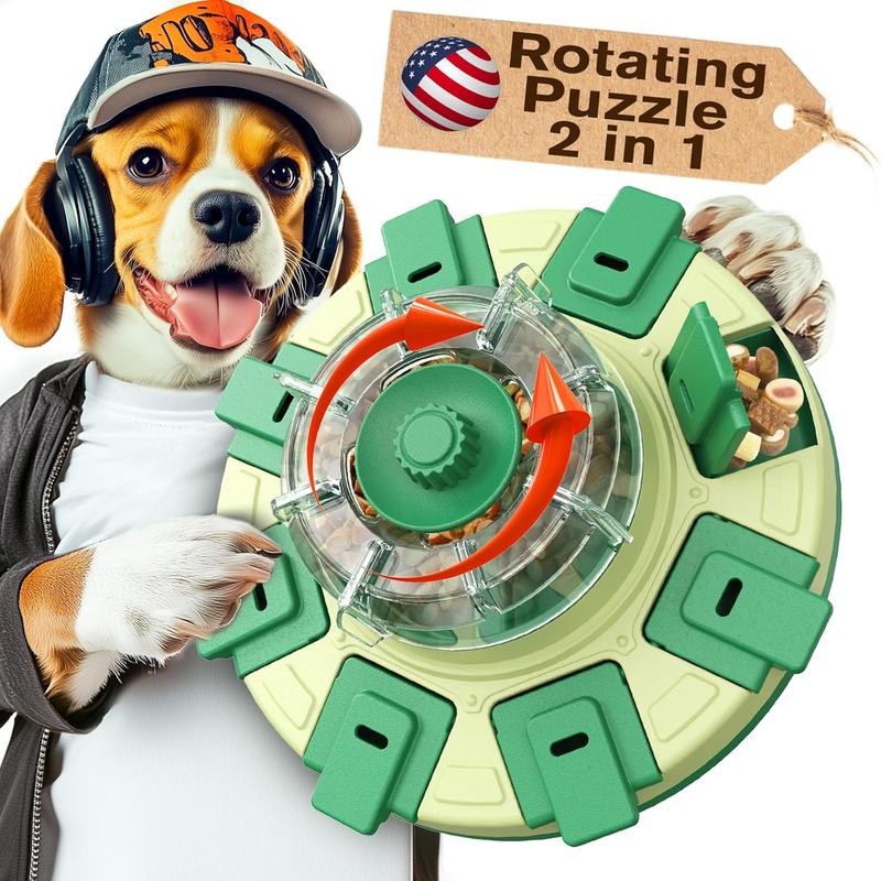 KADTC Level 2 in 1 Dog Spinning Puzzle Toys For Small/Medium/Larger ...