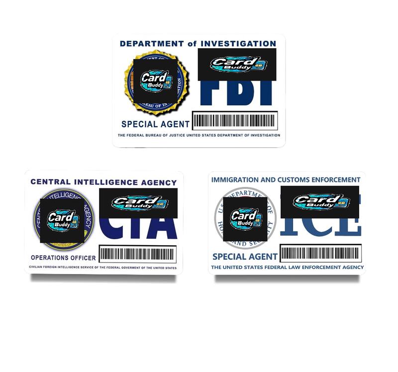 fbi cia ice Special Agent ID Card Sticker – Realistic Badge Design for ...