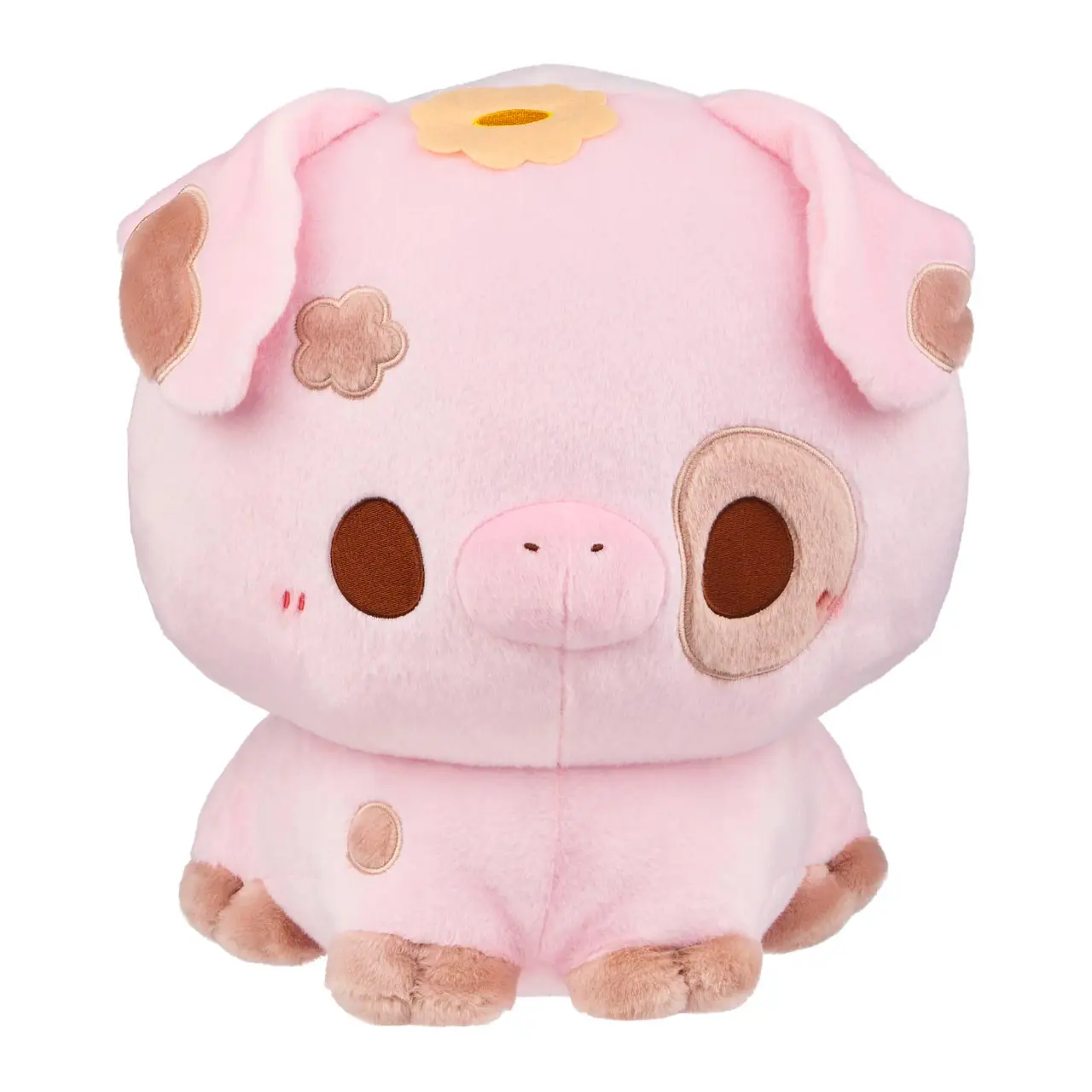 Birduyen Cinnamon the Summer Pig Plush - Pink/Brown, 13 Inch Tall, Soft ...