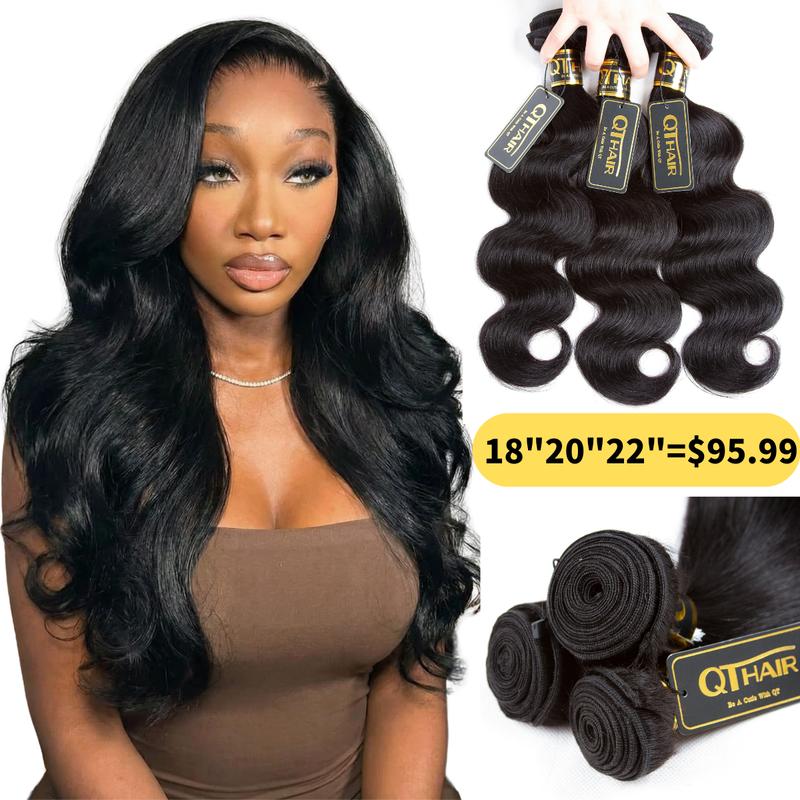 QTHAIR 16A Brazilian Body Wave Human Hair Bundles 100% Unprocessed ...