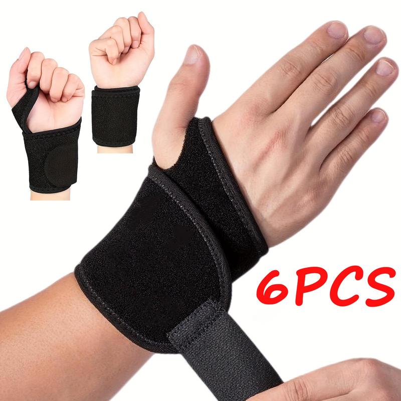 Set of 6 Adjustable Wrists - Wrist Wraps Women and Men - Wrist Guards ...