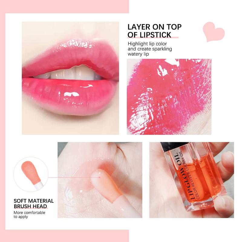 NEW - Hydrating Lip Glow Oil, Plumping Lip Gloss, Moisturizing Lip Oil ...