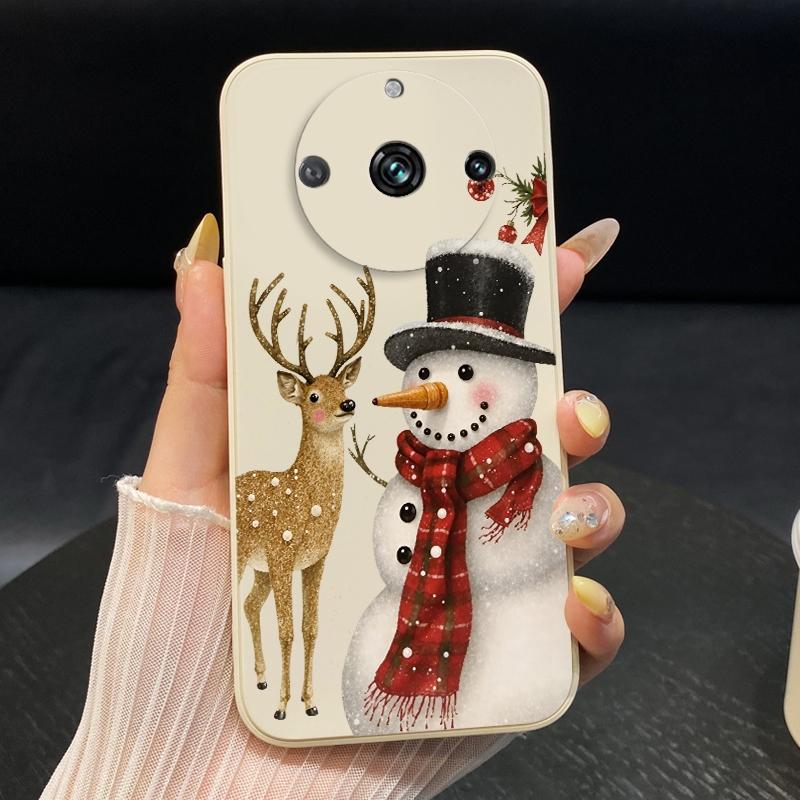 Soft Case suitable for RealMe 14 13 11 10 9 9I Pro Plus 4G 5G Snowman ...