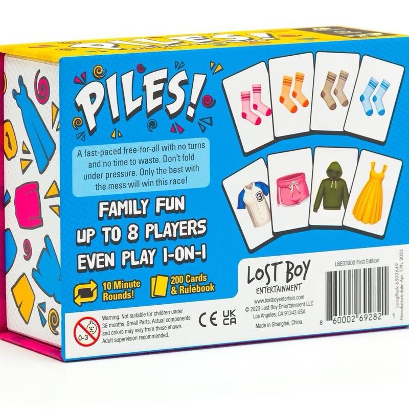 Piles! Fast Family Card Game Christmas Gift Party Card Game for Kids ...