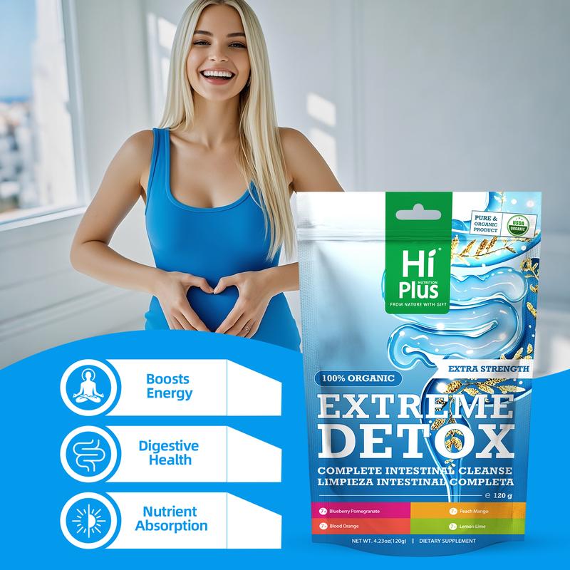 HiPlus Natural Extreme Detox | Colon Cleanse | Weight Management ...
