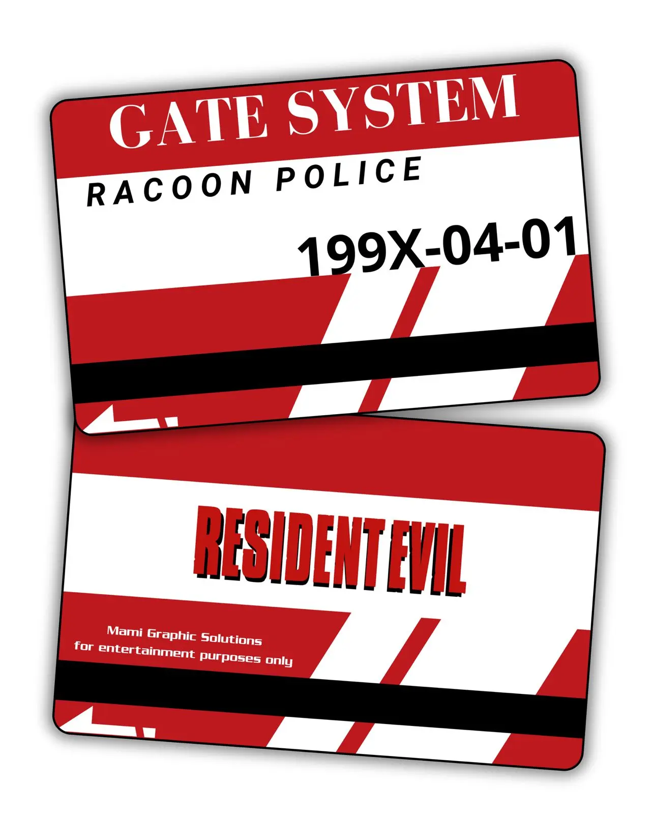 Resident Evil Key Card's Pack Card Keys Collection Set of 3 Pcs PVC RPD ...