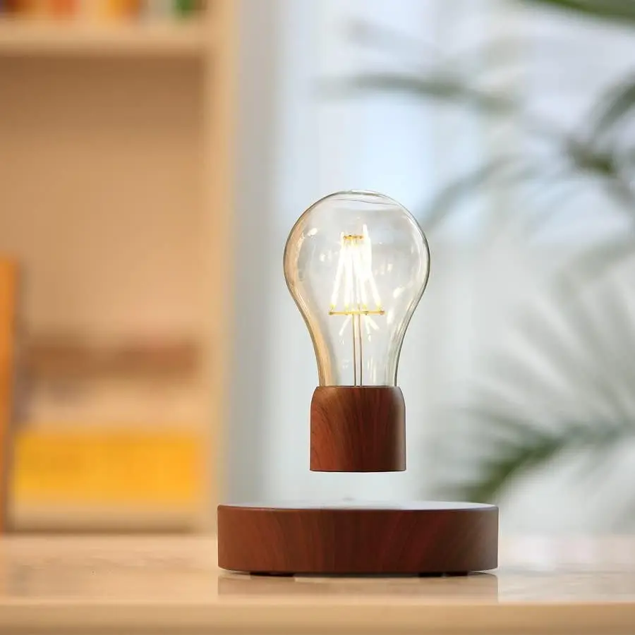 Magnetic Levitating Floating Wireless LED Light Bulb Desk Lamp for ...