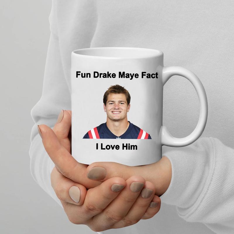 Drake Maye Fun Fact I love him Mug - TikTok Shop