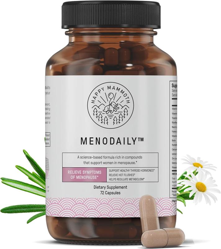 Happy Mammoth Meno Daily Menopause Vitamins & Supplements for Women ...