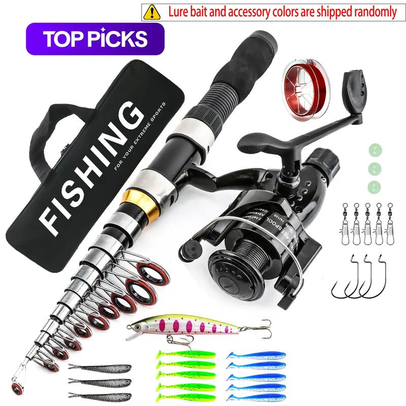 Professional Fishing Rod Set, 1 Set Anti-entanglement Design - TikTok Shop