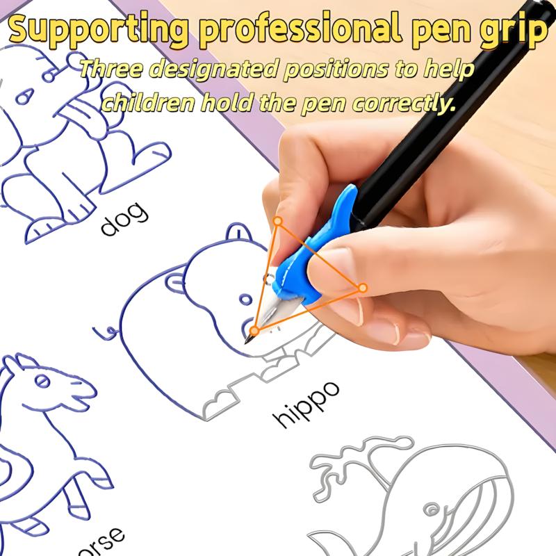 Reusable Grooved Handwriting Workbook for Kids, Learning Materials, 6 ...