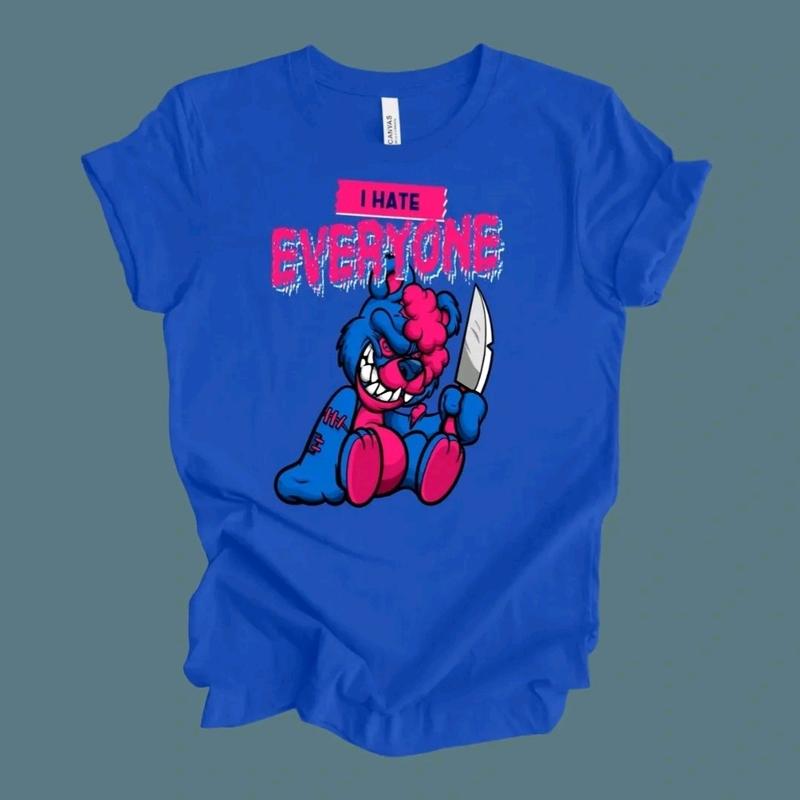 I Hate Everyone Bear Tee - TikTok Shop