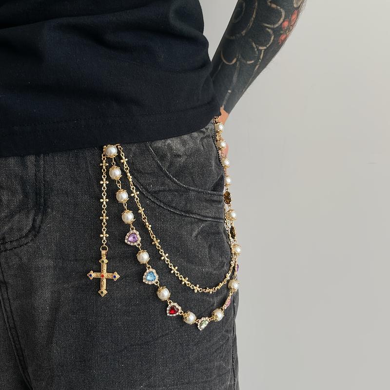 1pc Pendant Pants Chain for Men, Imitation Chain, Long Cool Punk ...